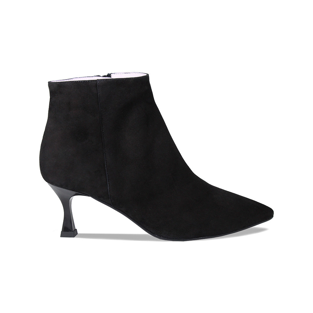 Billie: Black Suede – Ankle Boots for Bunions | Sole Bliss