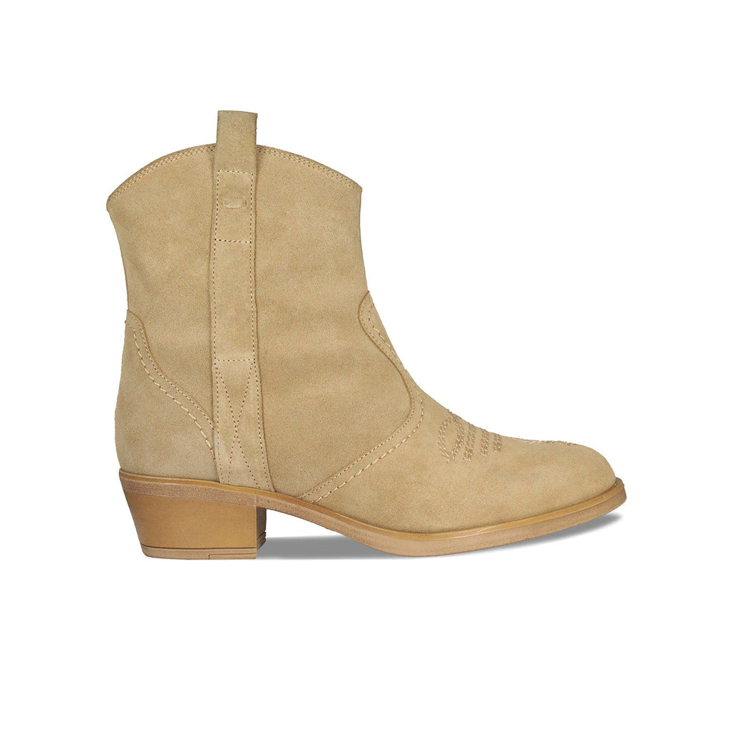 Pioneer: Sand Suede - Ladies Low Cut Cowboy Boots | Sole Bliss