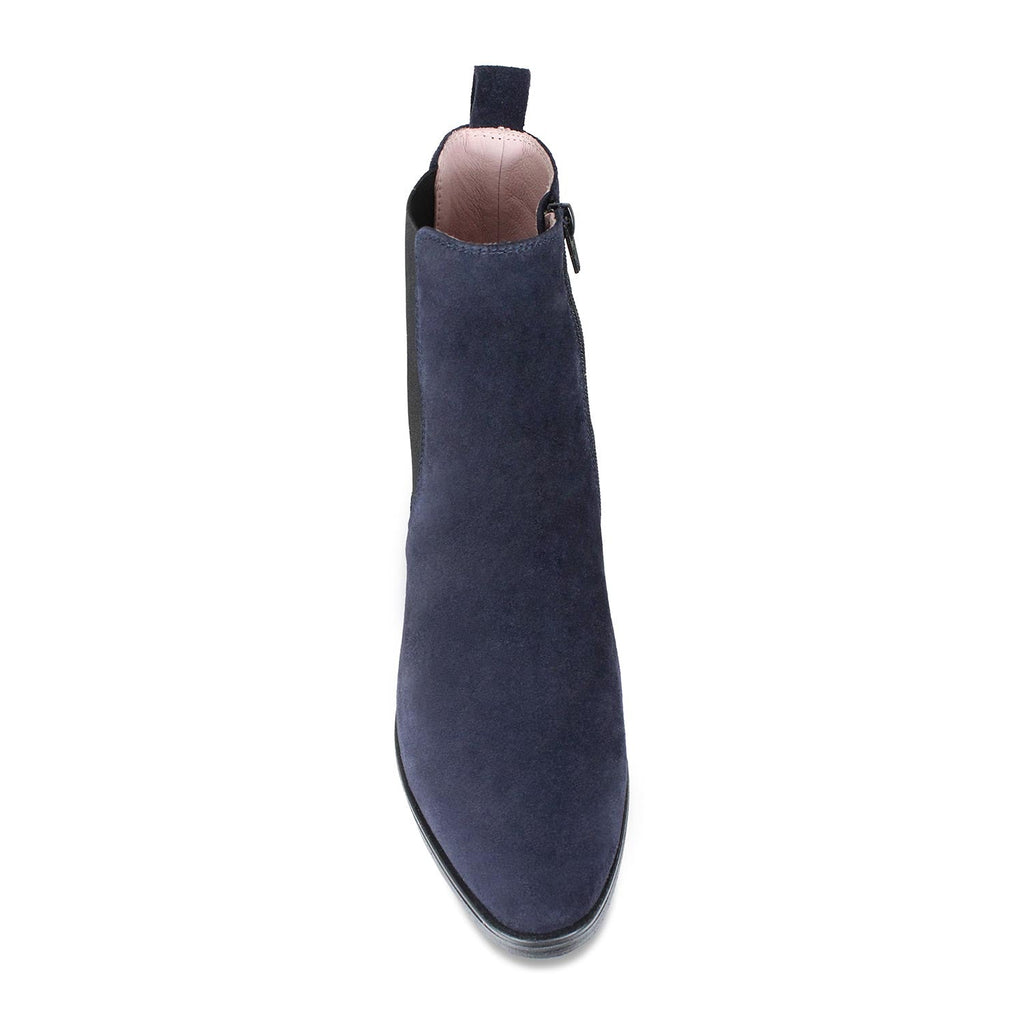 Rider: Navy Suede - Cowboy Chelsea Boot | Sole Bliss