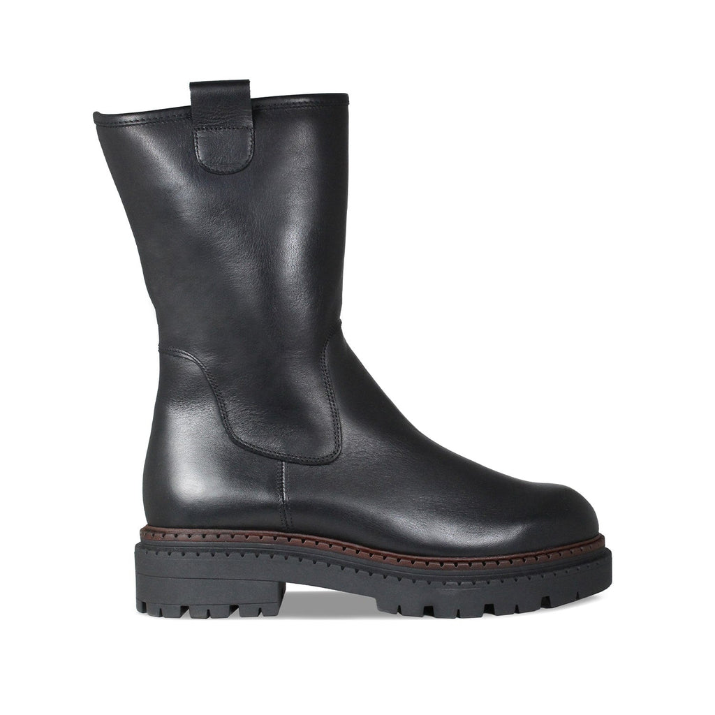 Stella: Black Leather - Black Boots for Bunions | Sole Bliss